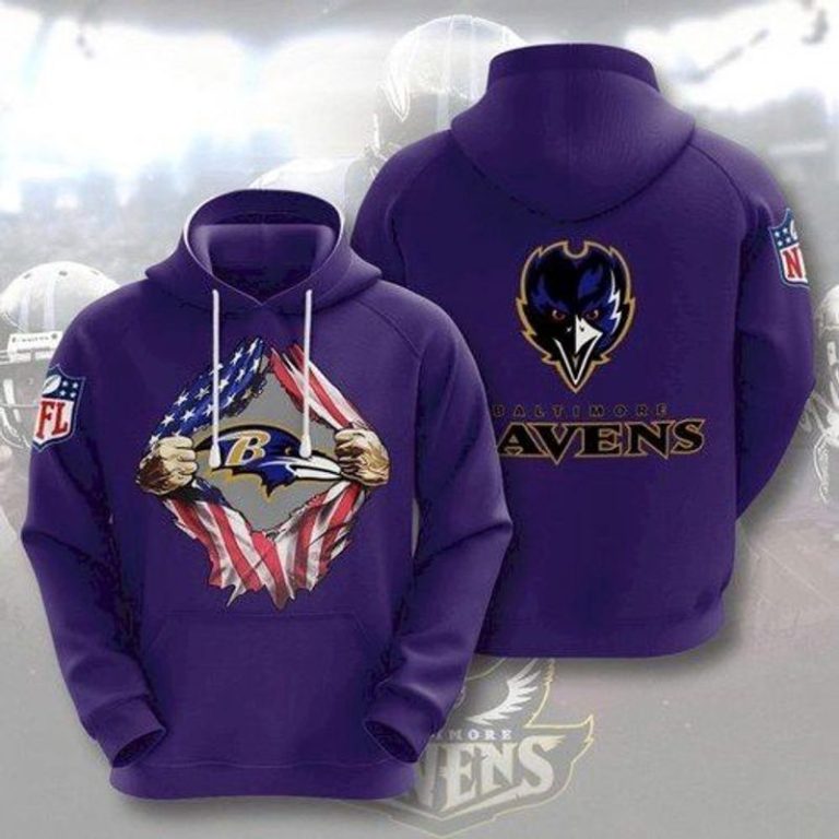 Baltimore Ravens 3D Hoodie All Over Print Baltimore Ravens Gifts For ...