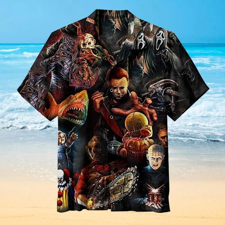 Halloween Horror Characters Stroh's Beer Baseball Jersey - T-shirts Low ...
