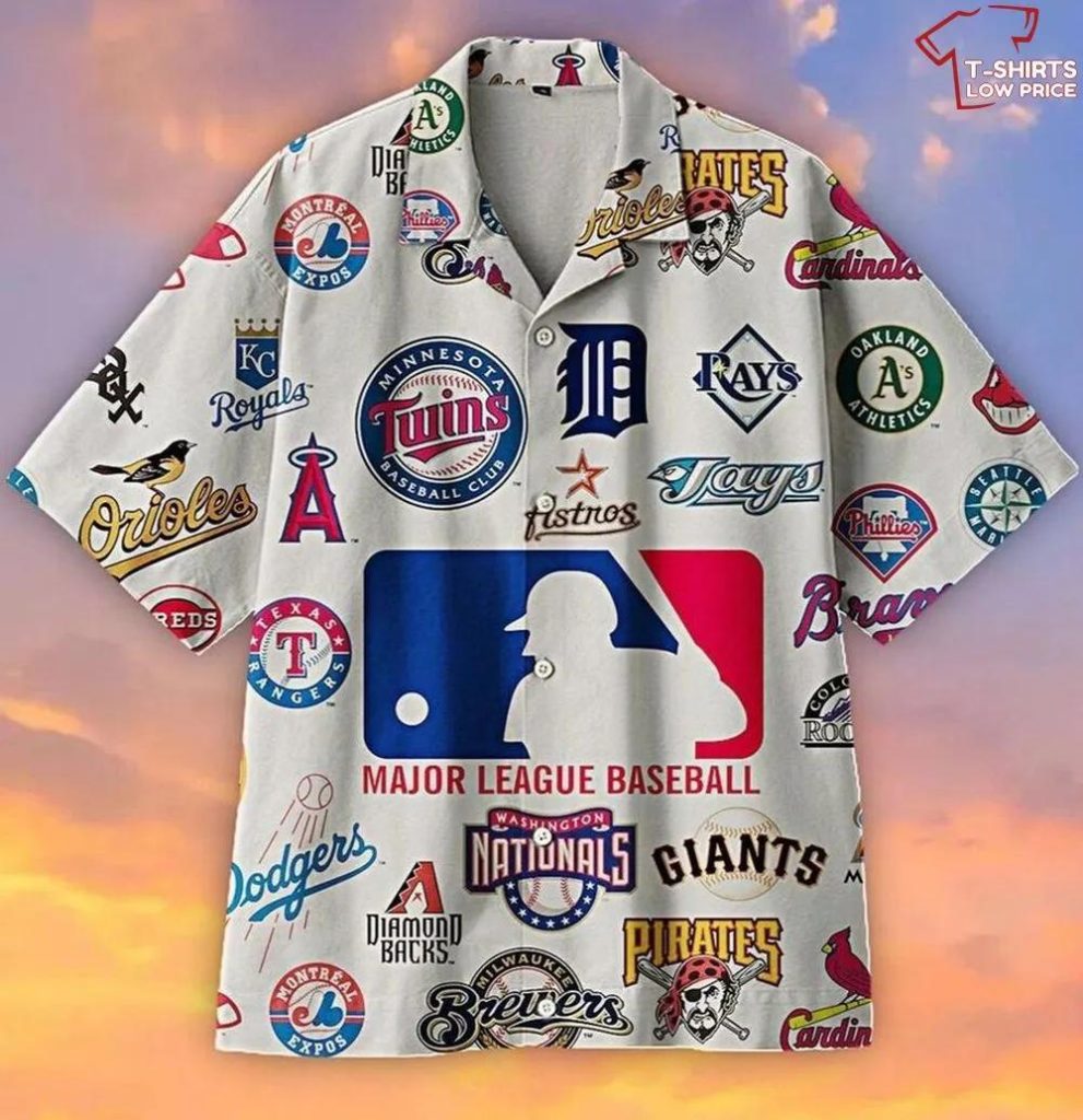Baseball Logo Hawaiian Shirt - T-shirts Low Price