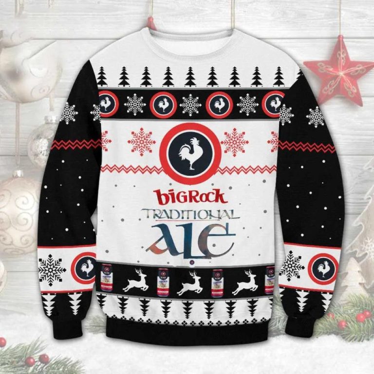 Big Rock Traditional Ale Ugly Christmas Sweater - T-shirts Low Price