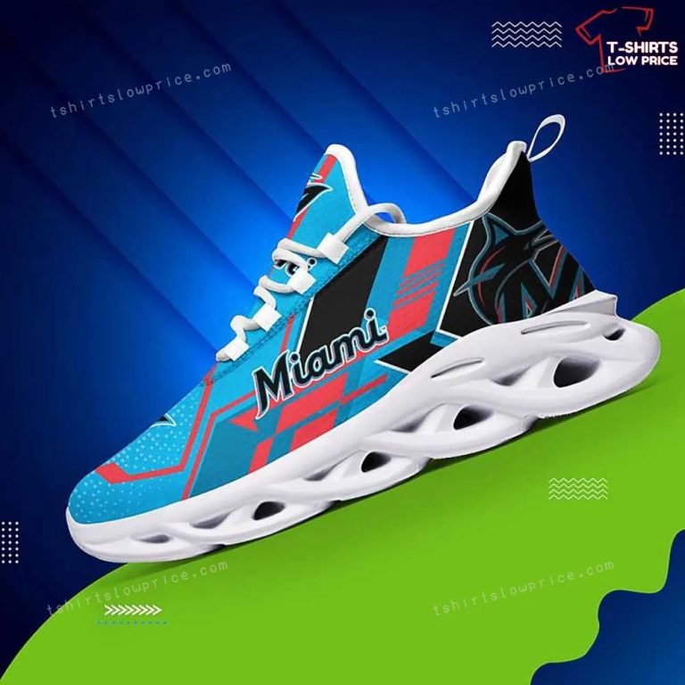 MLB Miami Marlins Max Soul Sneakers Sport Shoes - T-shirts Low Price