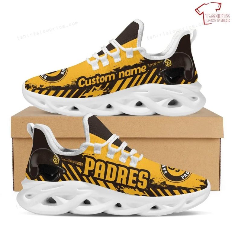 MLB San Diego Padres Max Soul Sneakers Running Shoes - T-shirts Low Price
