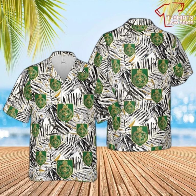 British Army Household Cavalry (hcav) Button Up Hawaiian Shirt - T ...