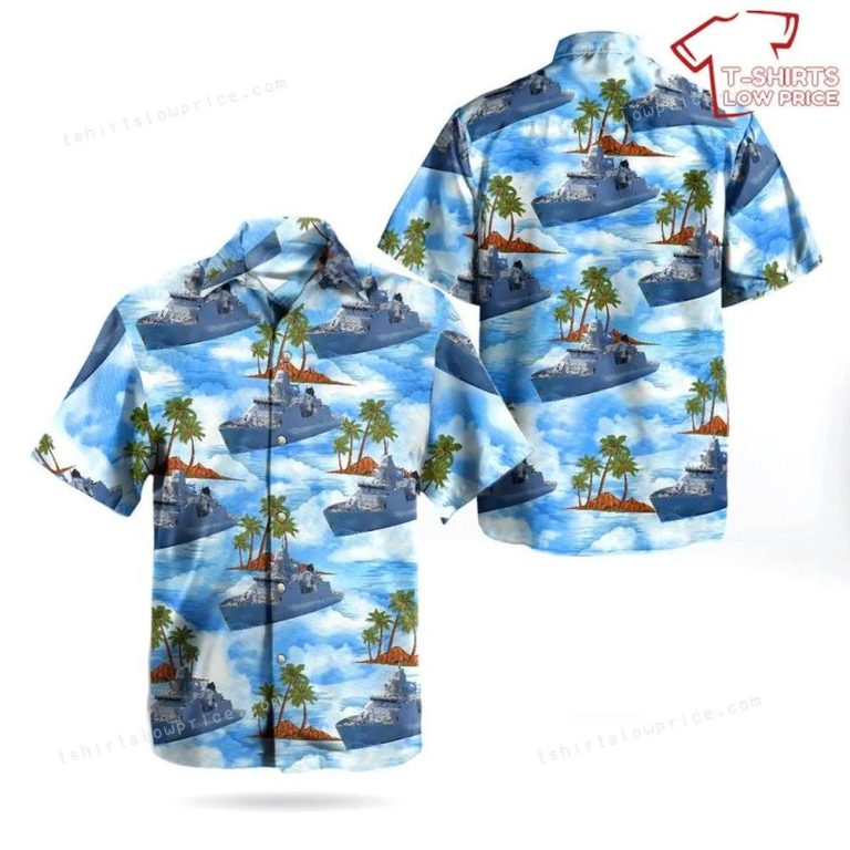 Royal Netherlands Navy Hnlms De Zeven (f802) Hawaiian Shirt Man - T ...